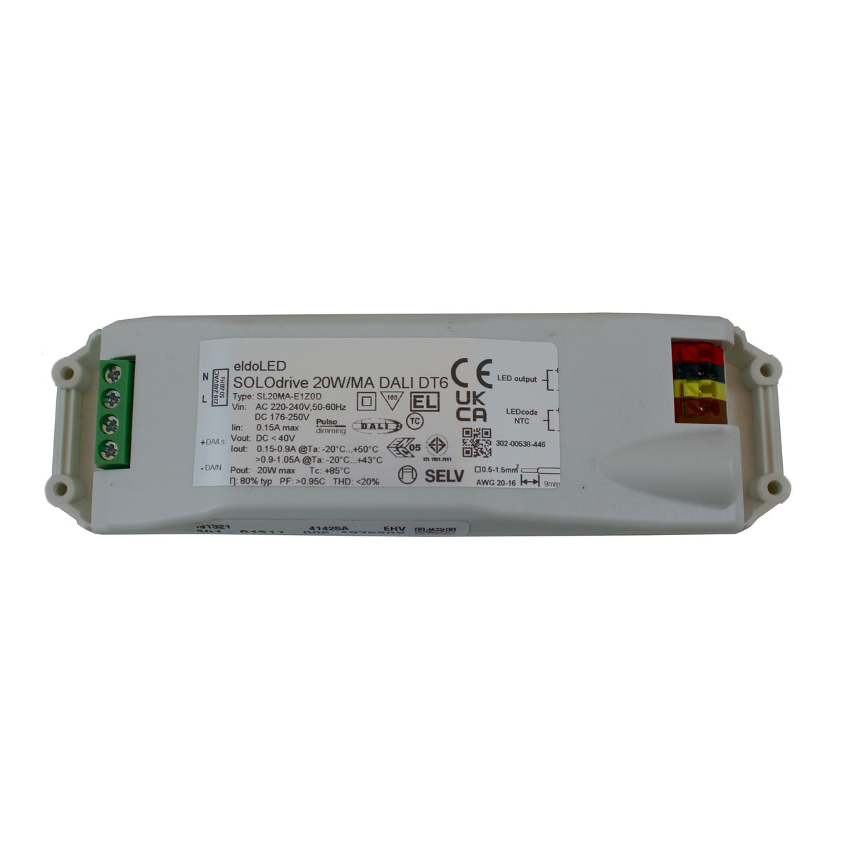 eldoLED SOLOdrive 20MA-E1Z0D2 - 20w DALI dimmable constant current LED – LDOnline