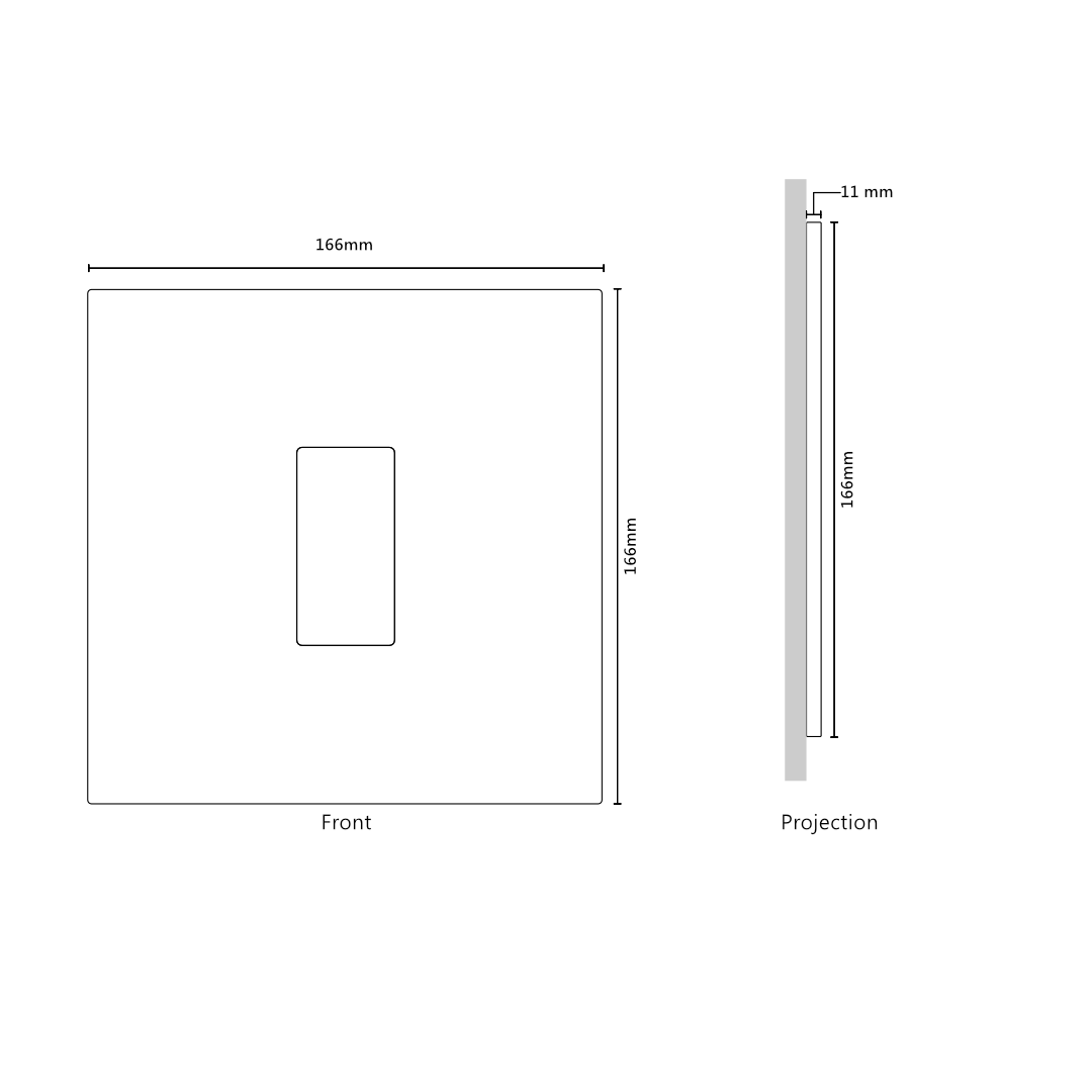 Vision 8-Gang Grid Faceplate for 1 Lutron Pico Control, Layout: 010 wi ...