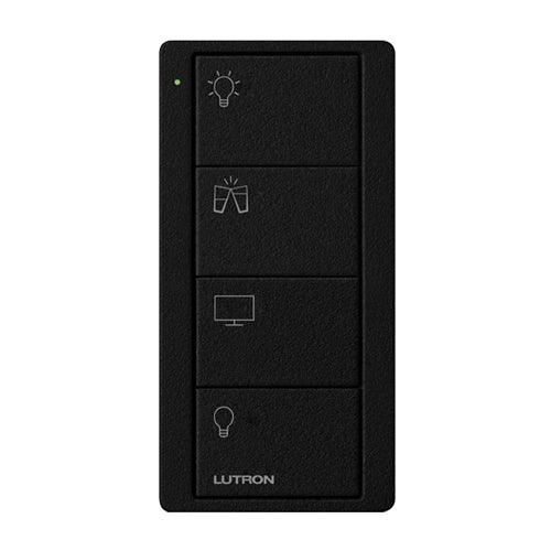 Lutron Pico Scene Living Room Keypad - Black ﻿PK2-4B-TBL-P01 – LDOnline