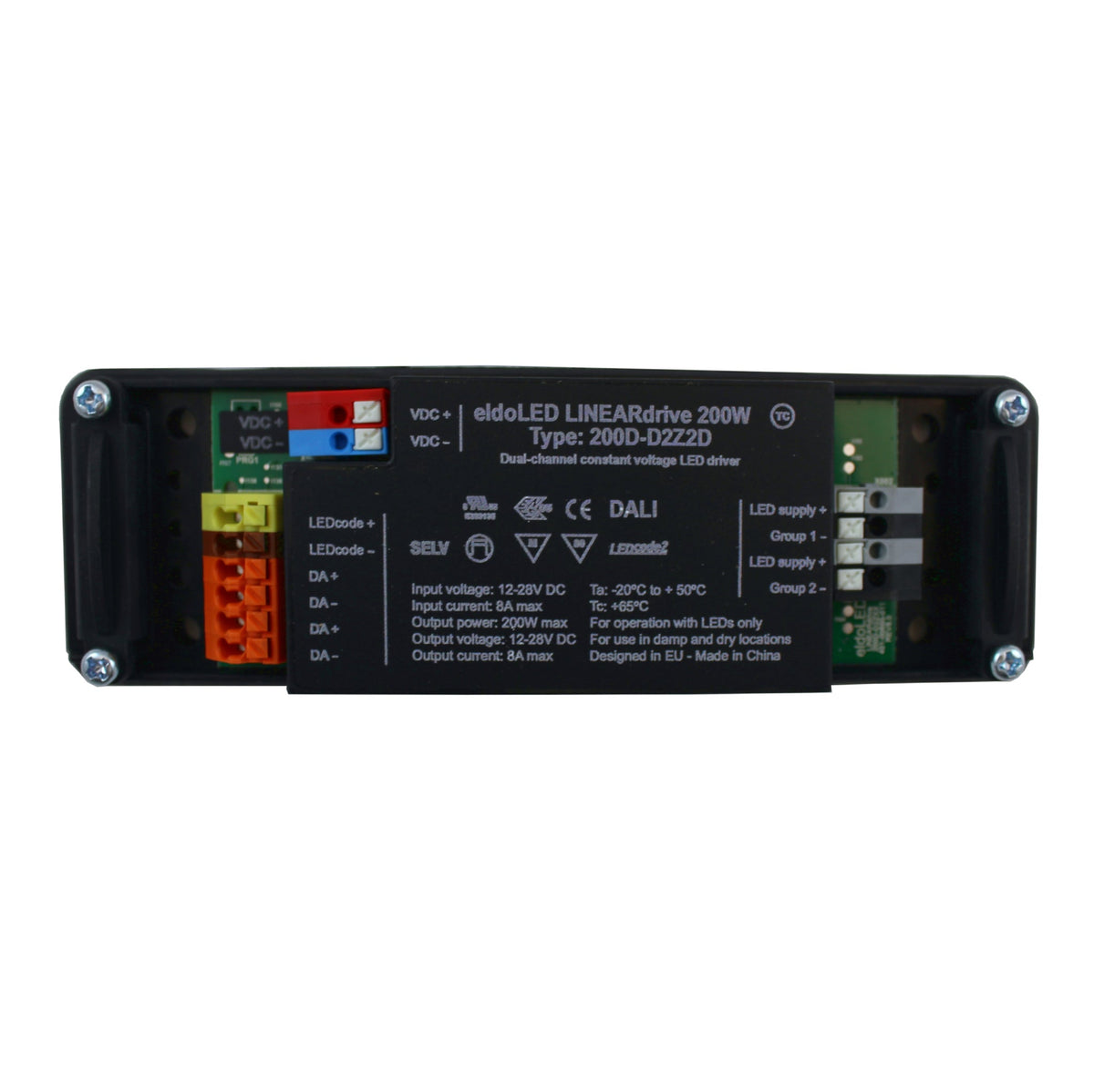 eldoLED LINEARdrive 200D-D2Z2D2 – 8A DALI dimmable constant voltage LE ...